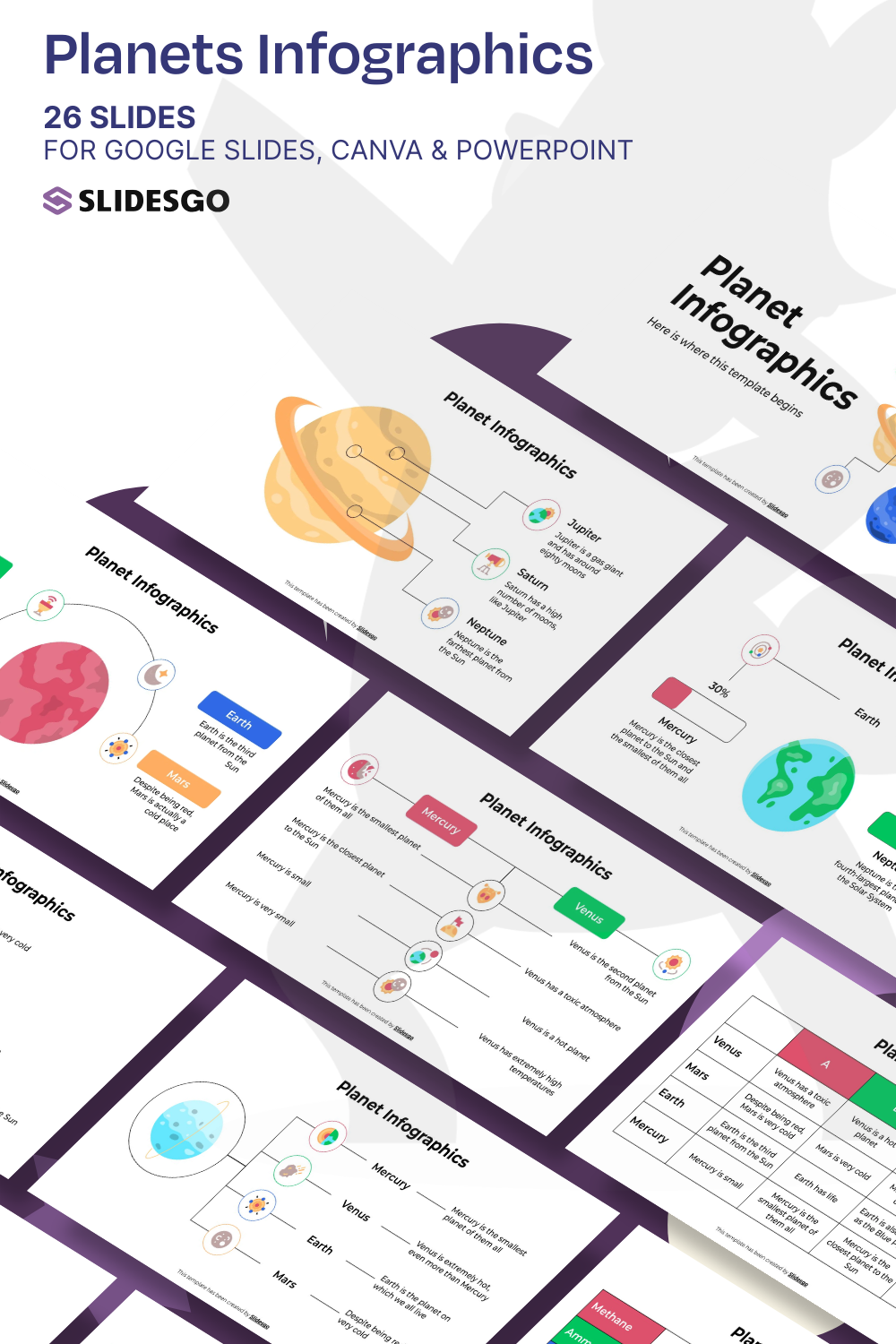 Planets Infographics Template