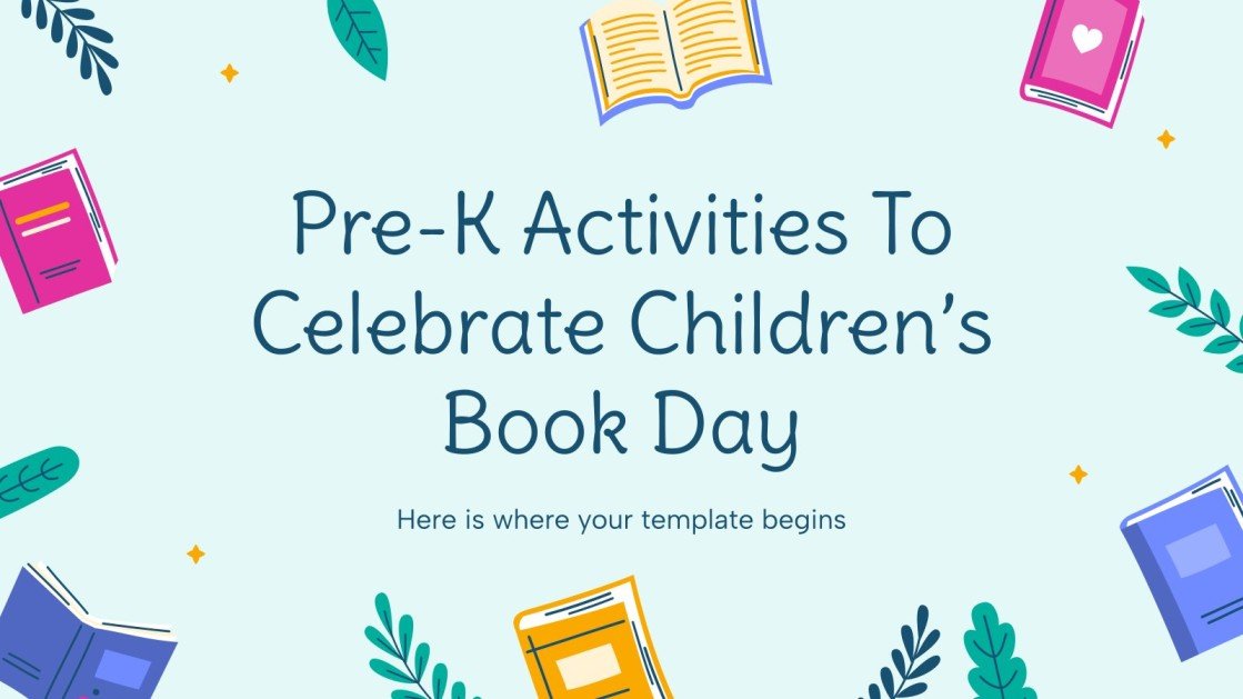 Pre-K Activities to Celebrate Children's Book Day