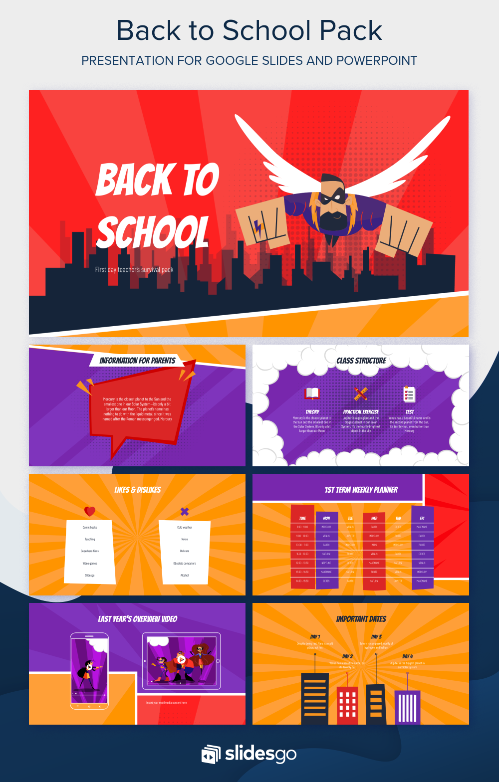 Page 3 | Back to School Pack Google Slides and PowerPoint template