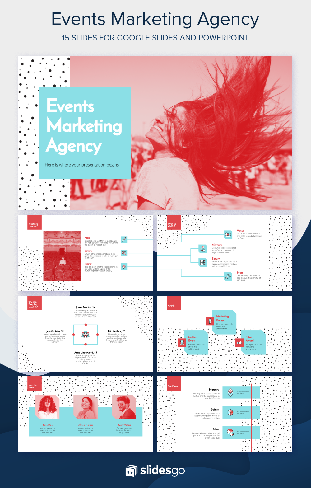 Events Marketing Agency Google Slides and PowerPoint Template