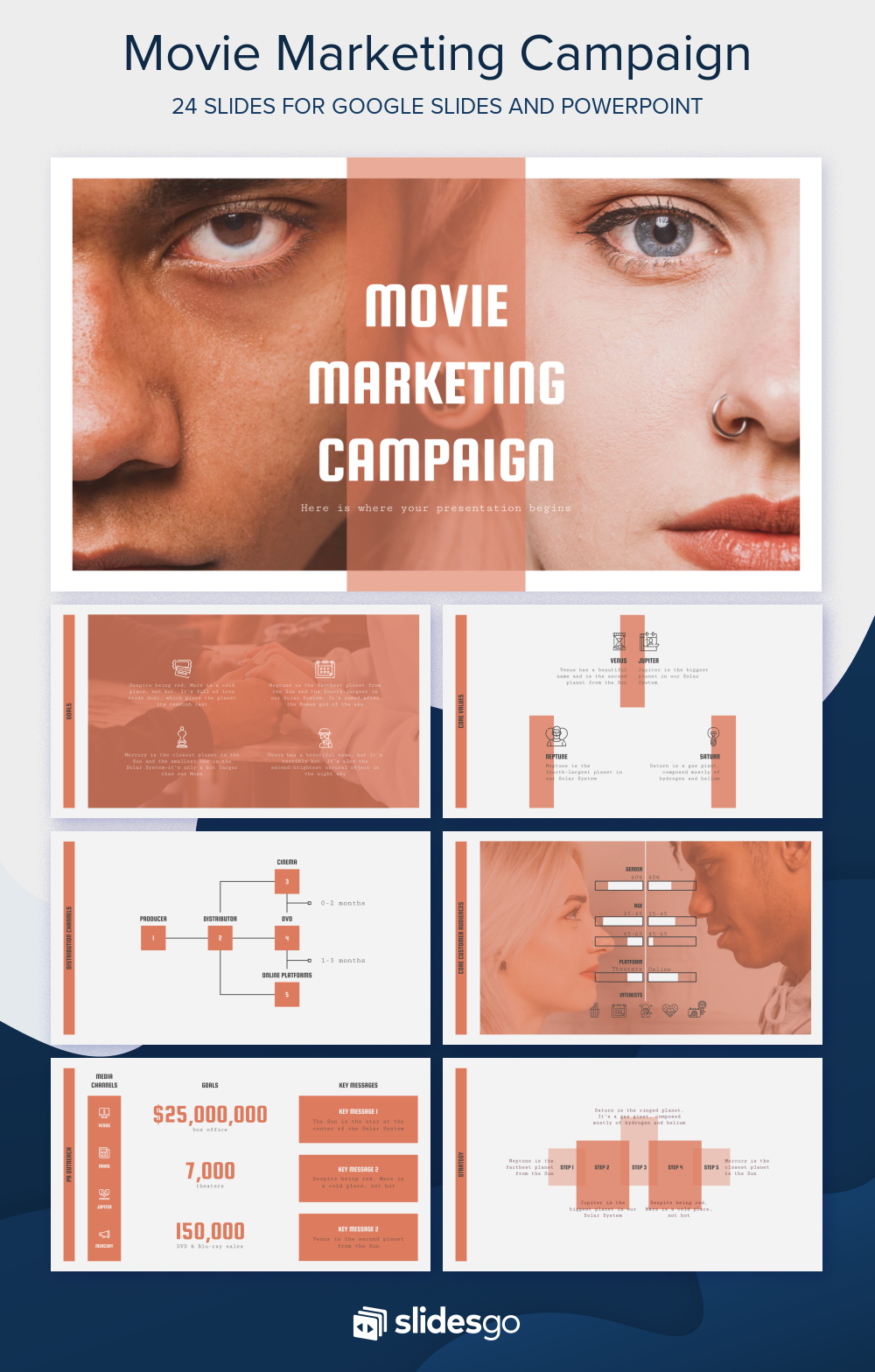 Movie Marketing Campaign Google Slides and PowerPoint Template