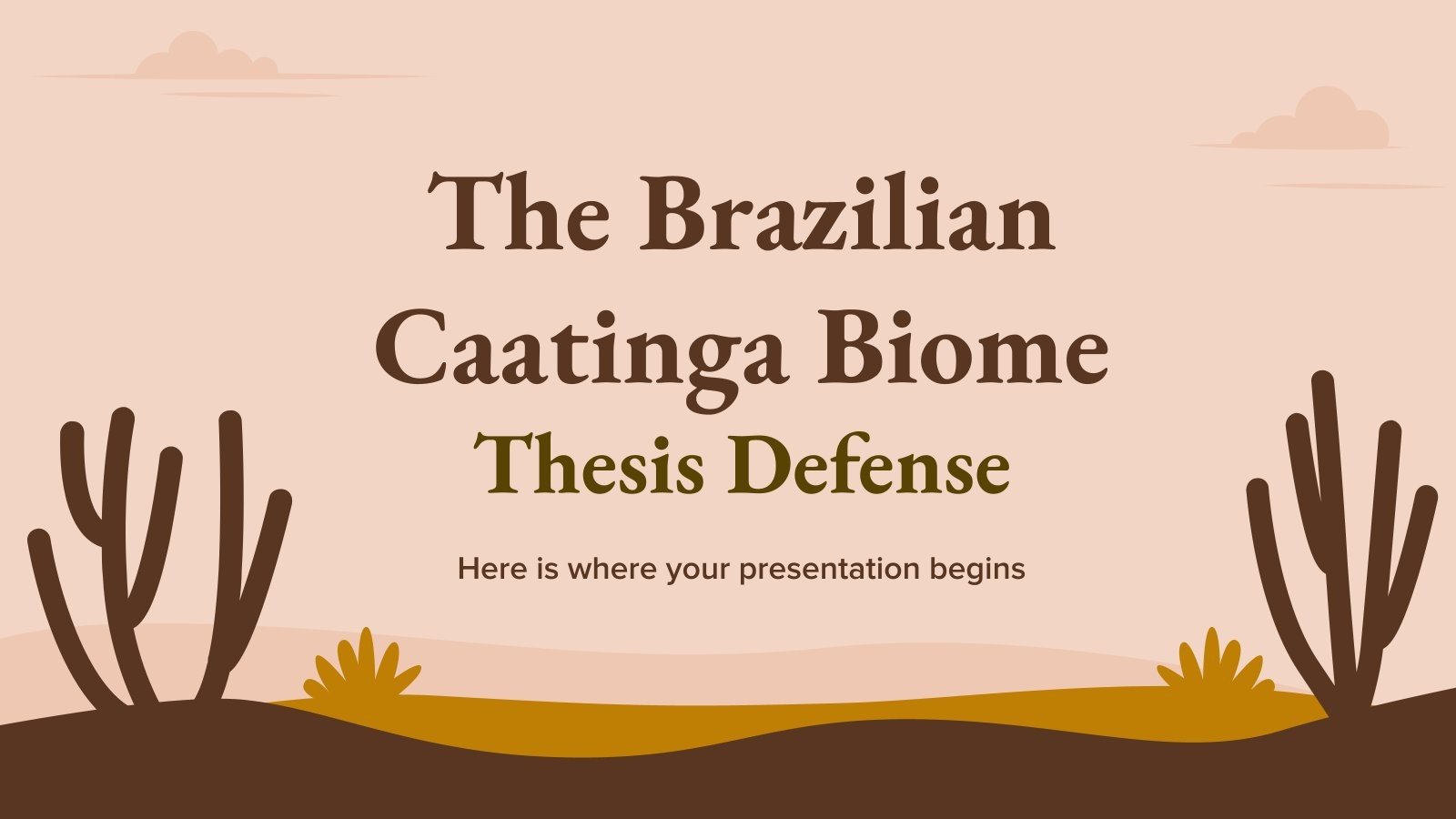 The Brazilian Caatinga Biome Thesis Defense Presentation
