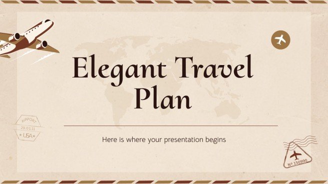 Elegant Travel Plan Presentation