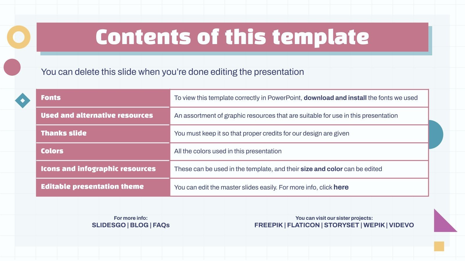 Geometric Shapes for Elementary Children Presentation