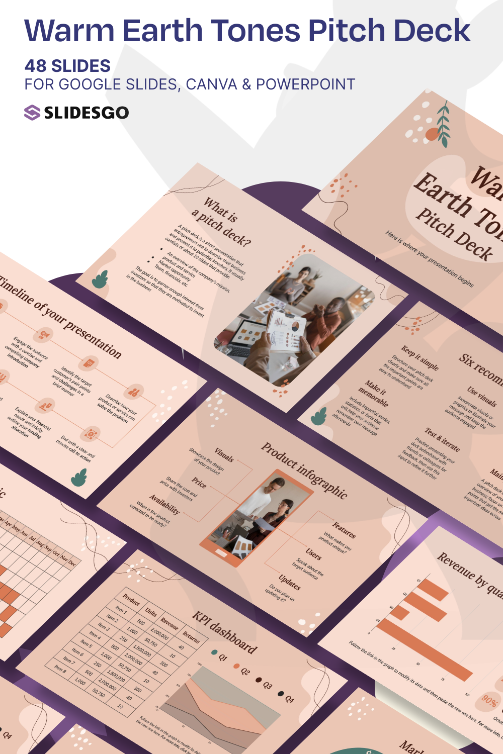 Warm Earth Tones Pitch Deck Presentation