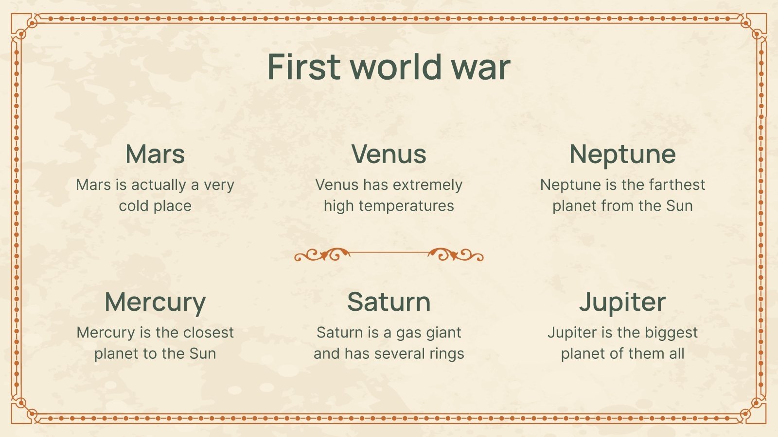 History Through the Decades for High School Presentation