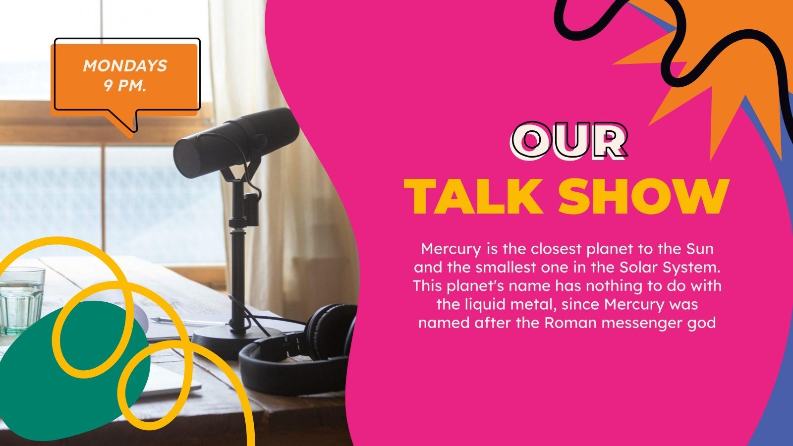 Talk Show Podcast Pitch Deck Presentation