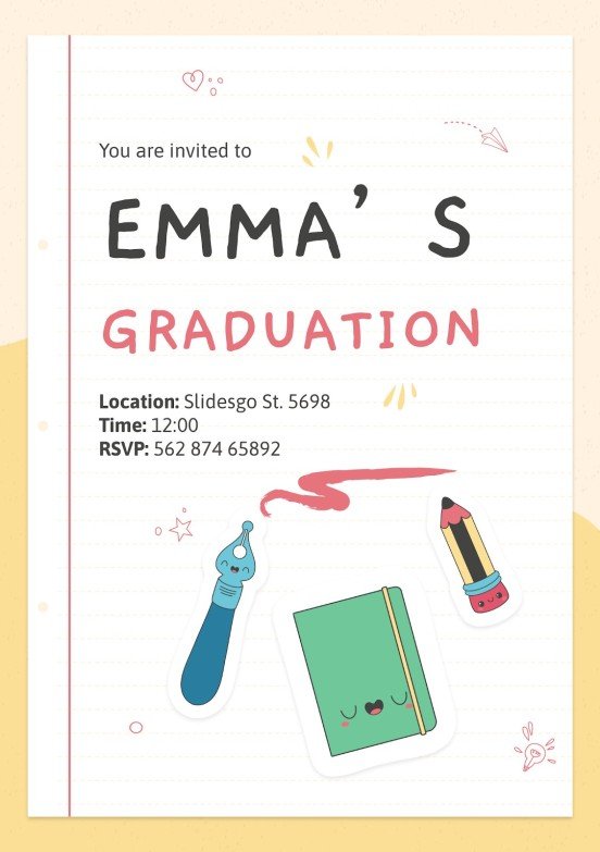 Printable Kindergarten Graduation Invitations Presentation