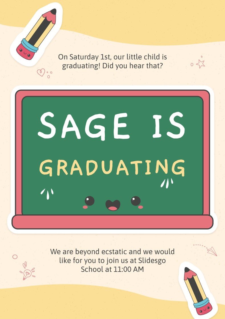 Printable Kindergarten Graduation Invitations Presentation