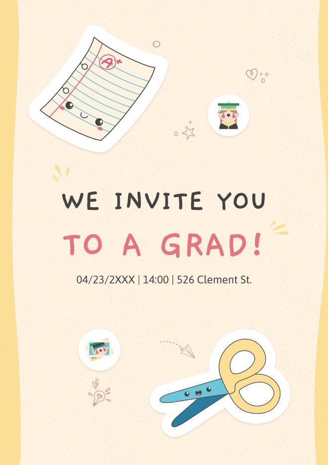 Printable Kindergarten Graduation Invitations Presentation