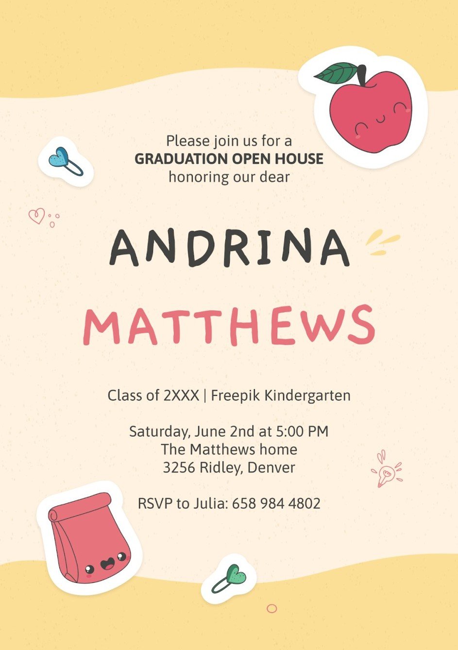 Printable Kindergarten Graduation Invitations Presentation