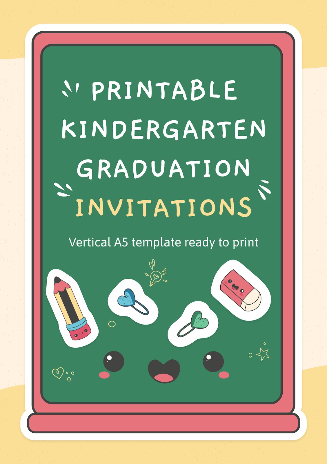 Printable Kindergarten Graduation Invitations Presentation