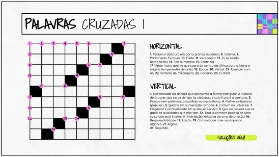 Advanced Crossword Puzzles in Portuguese Presentation