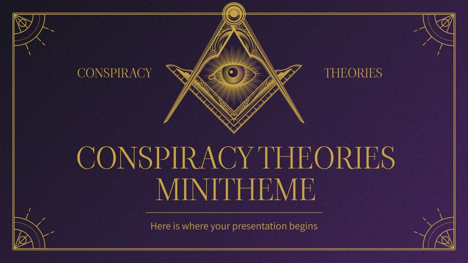 Conspiracy Theories Minitheme Presentation