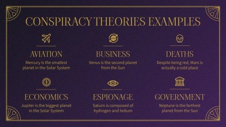 Conspiracy Theories Minitheme Presentation