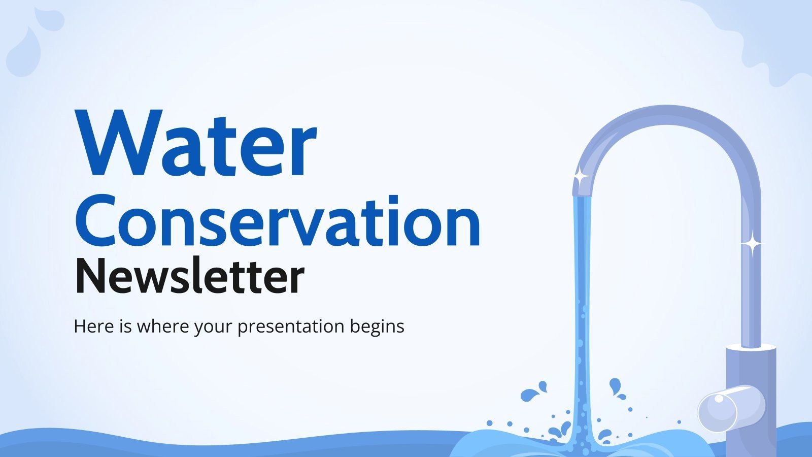 Water Conservation Newsletter Presentation