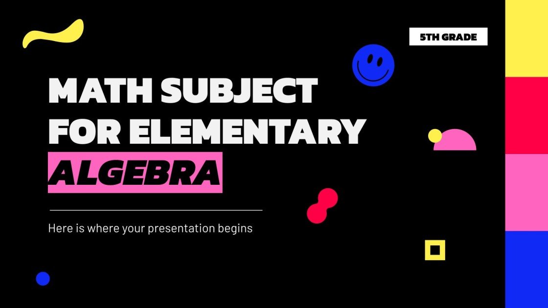 Math Subject for Elementary - 5th Grade: Algebra