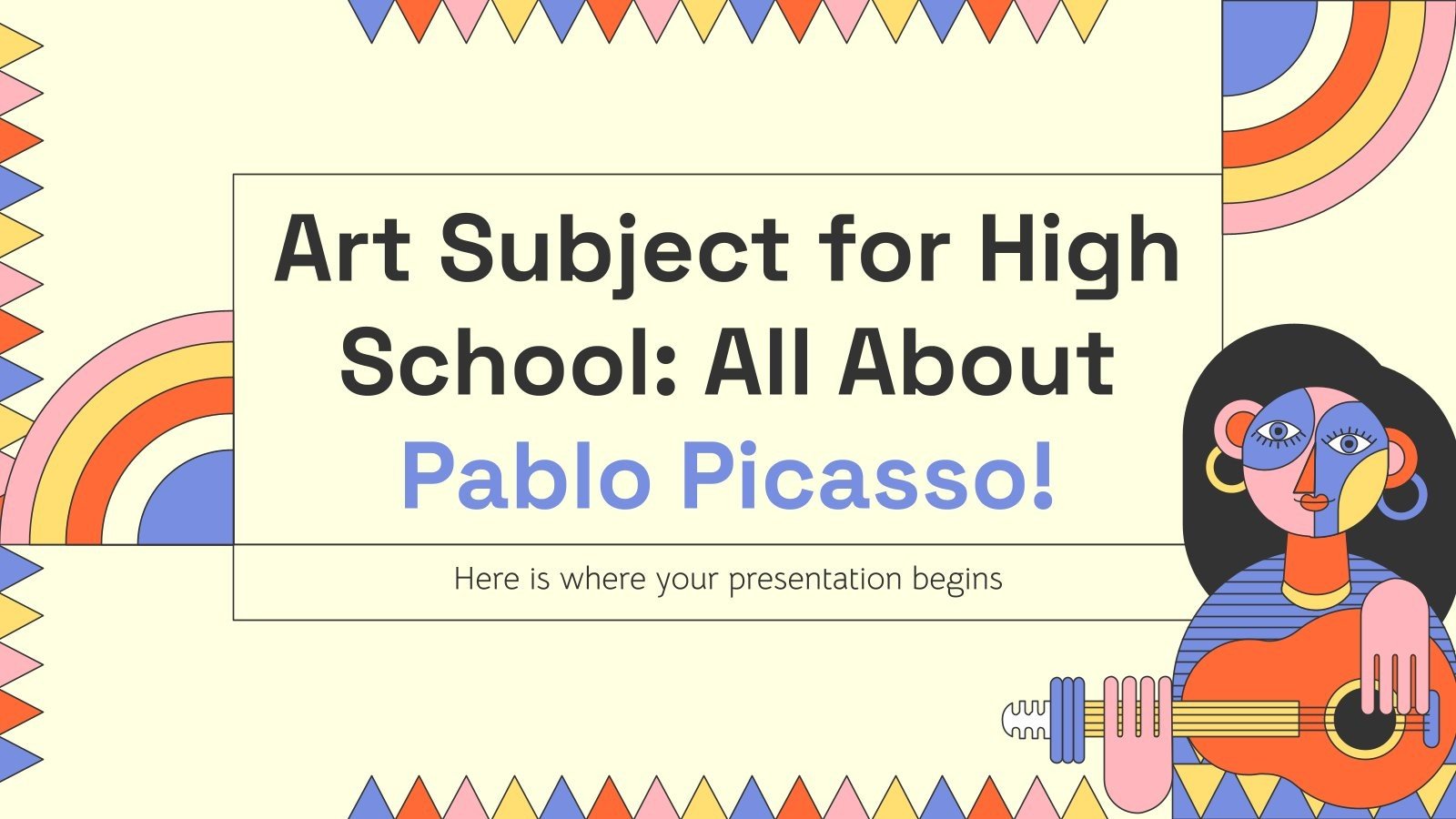 Art Subject for High School: All About Pablo Picasso!