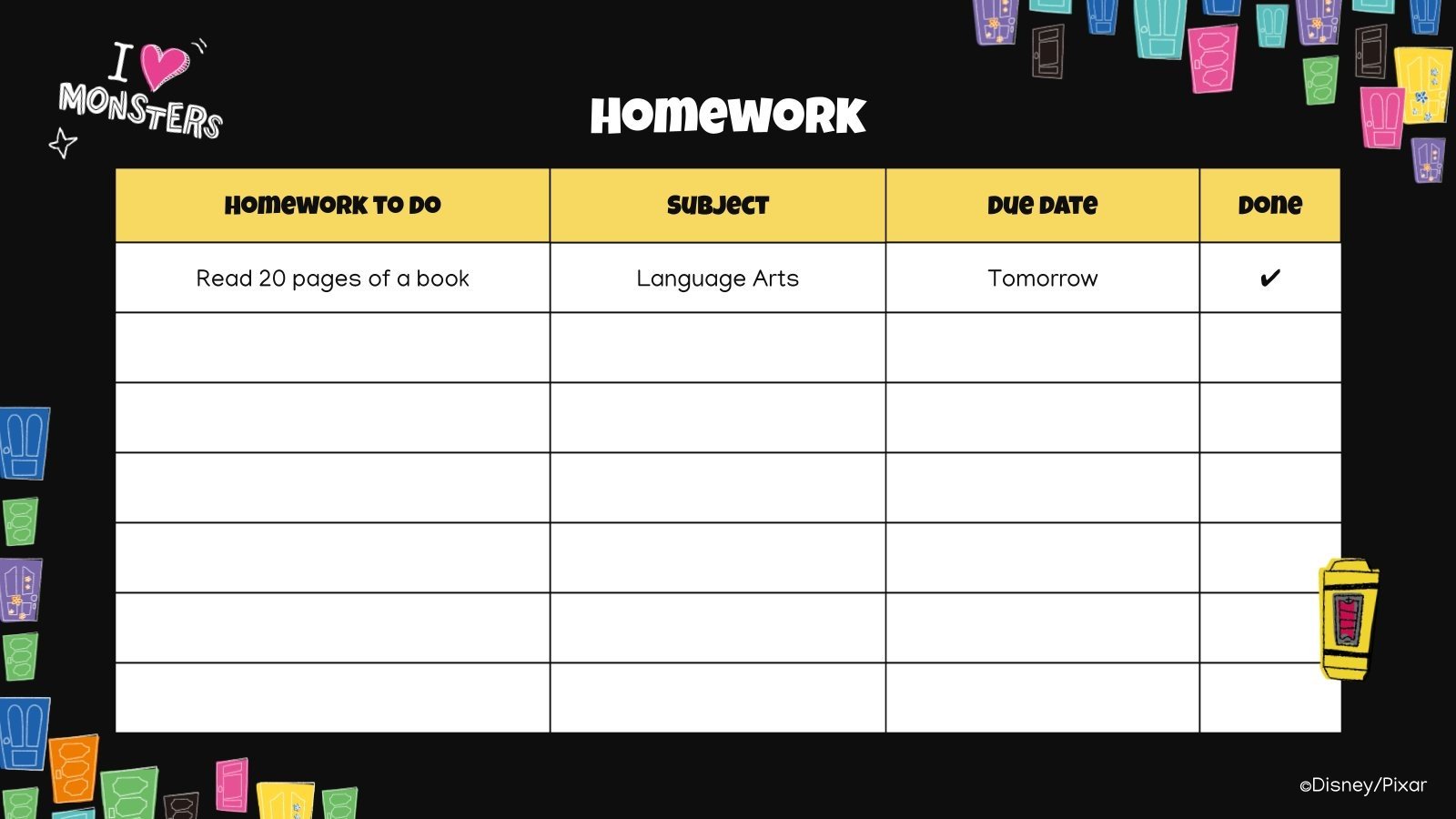 Monsters Inc. Math Lesson Presentation