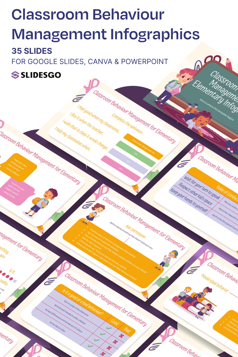 Classroom Behaviour Management for Elementary Template