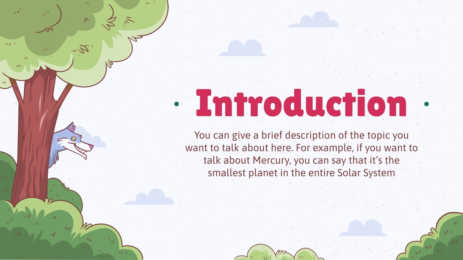 Little Red Riding Hood Minitheme Presentation