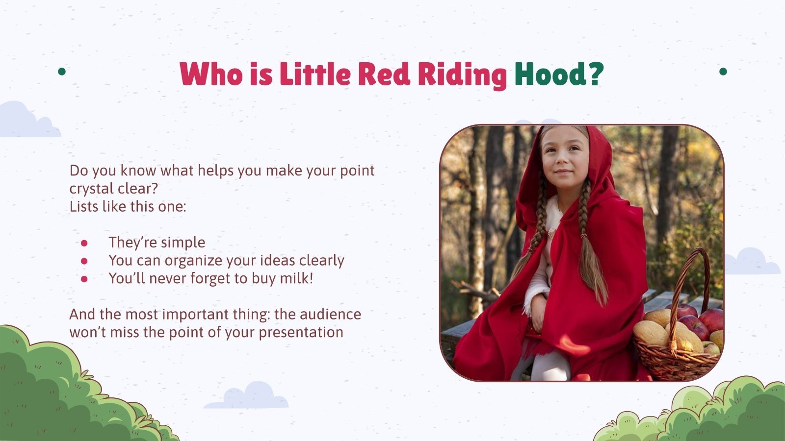Little Red Riding Hood Minitheme Presentation
