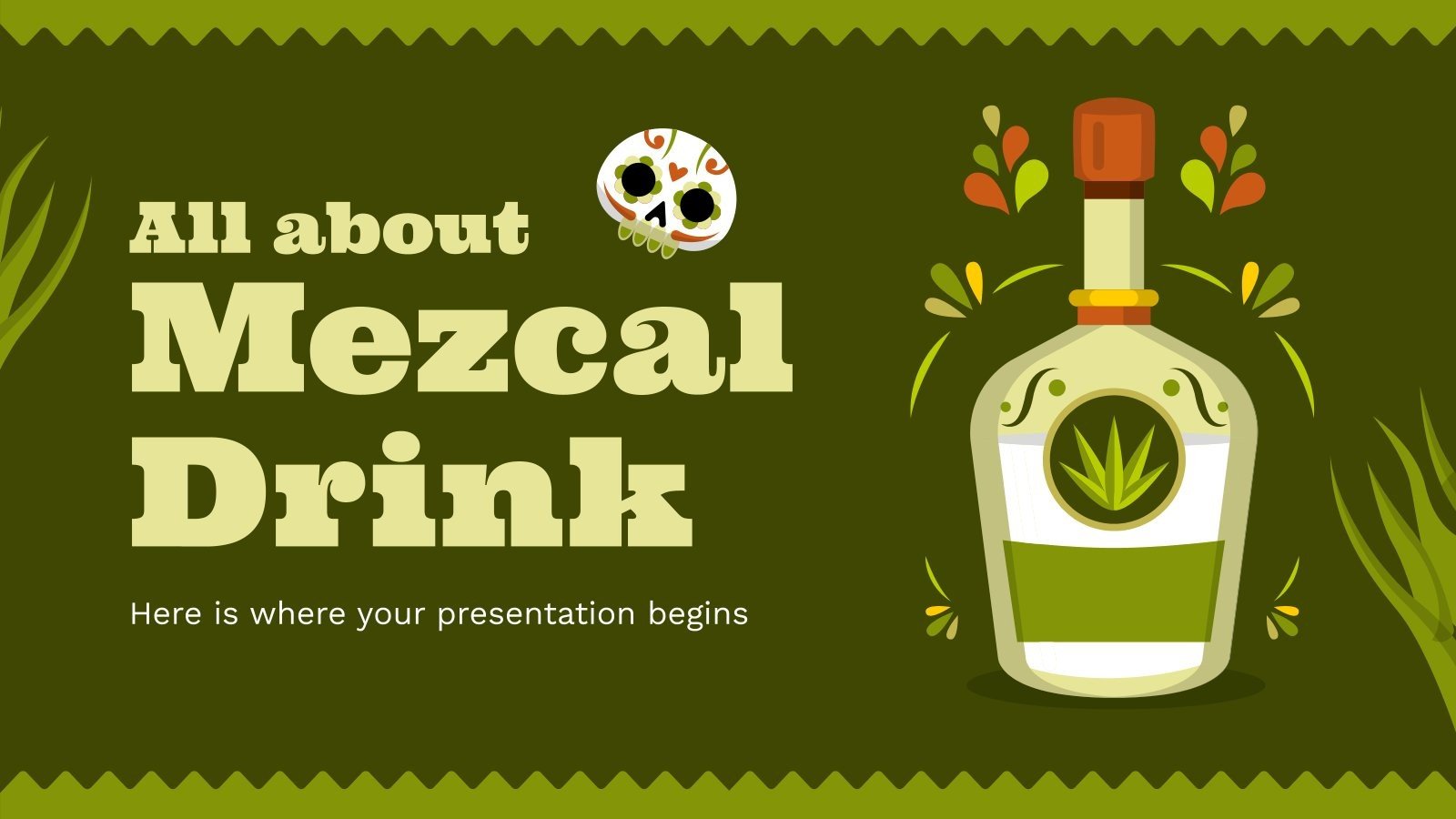 Free templates for Google Slides and PPT about drinks