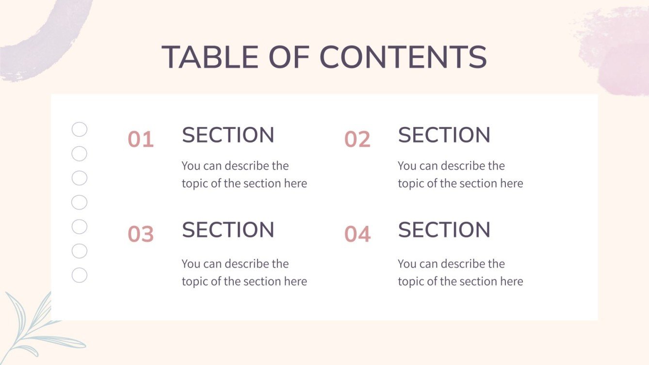 Study Notes Template for Students Presentation