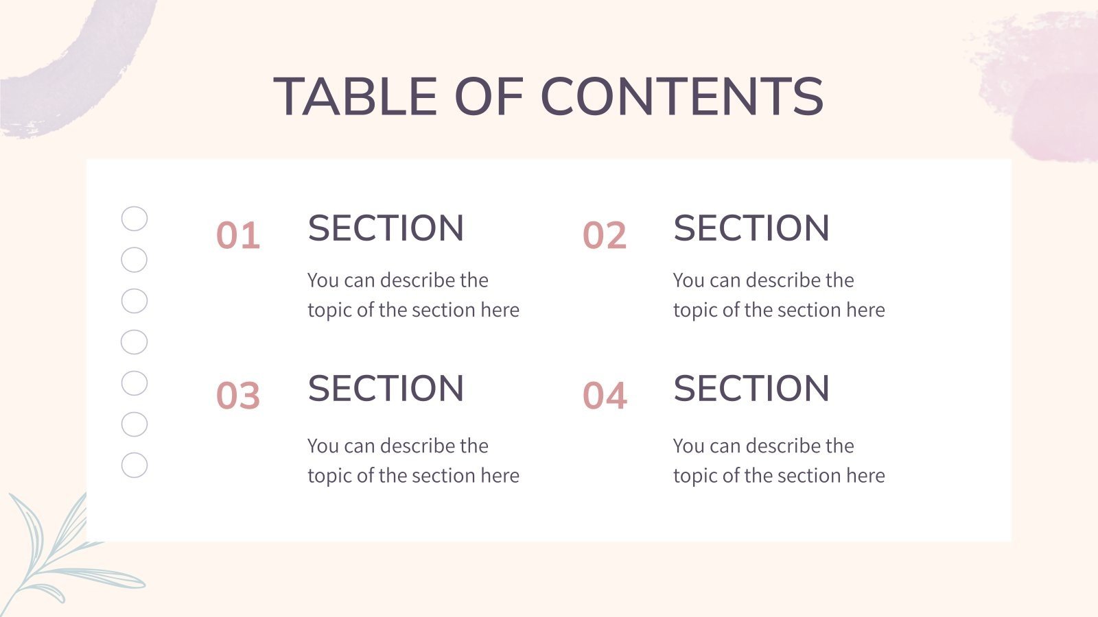 Study Notes Template for Students Presentation