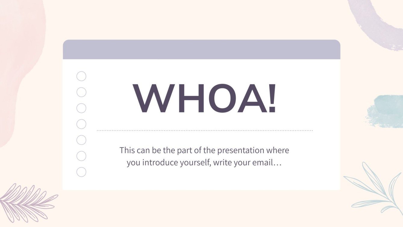 Study Notes Template for Students Presentation