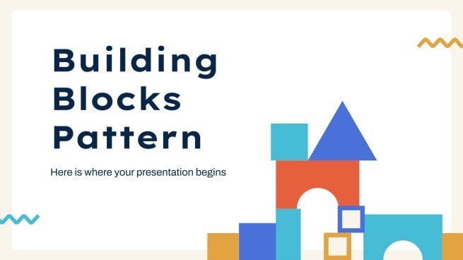 Free Google Slides and PPT templates with building blocks