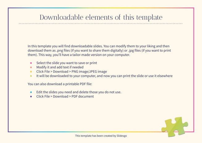 Printable Rainbow Gradients Jigsaw Puzzle Tabletop