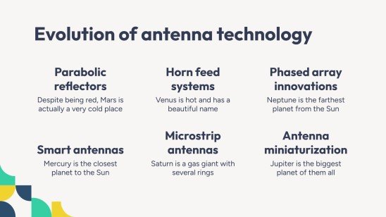 Earth And Satellite Antenna Technology Presentation