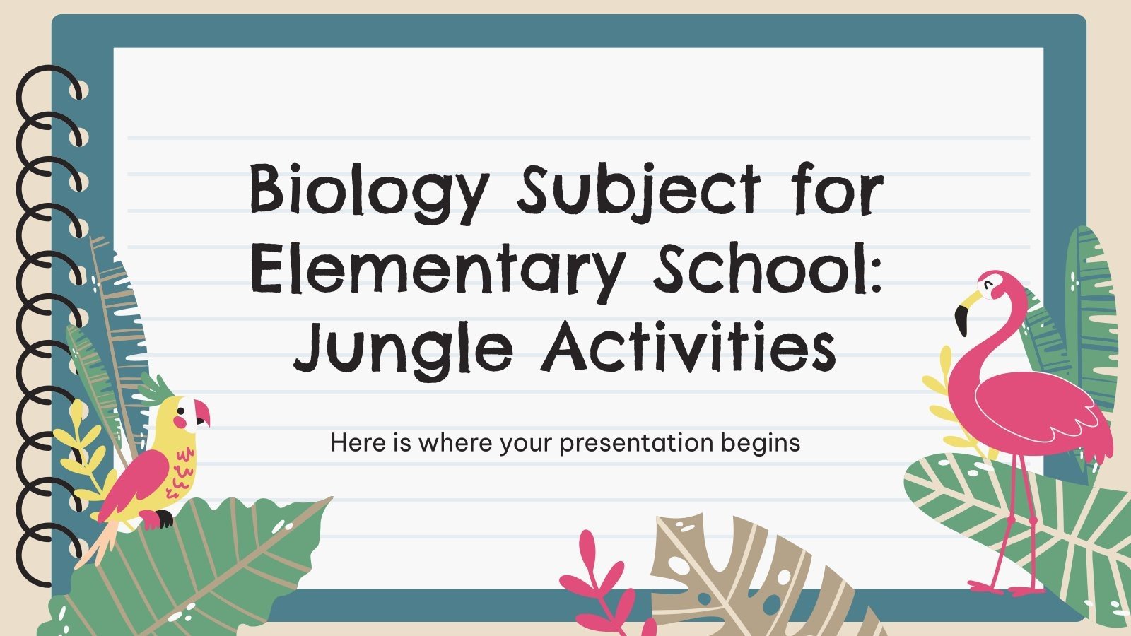 Free Google Slides & PPT templates inspired by the jungle