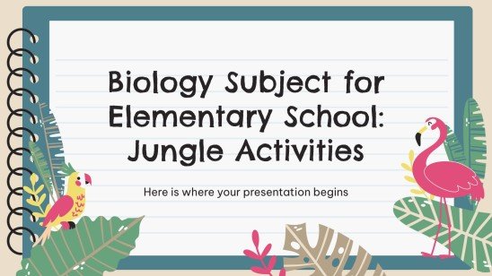 Free Google Slides & PPT templates inspired by the jungle
