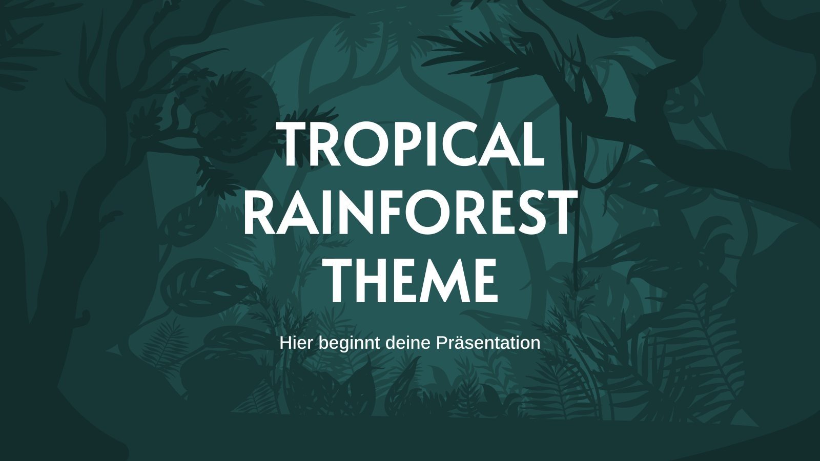 Tropical Rainforest Theme Presentation