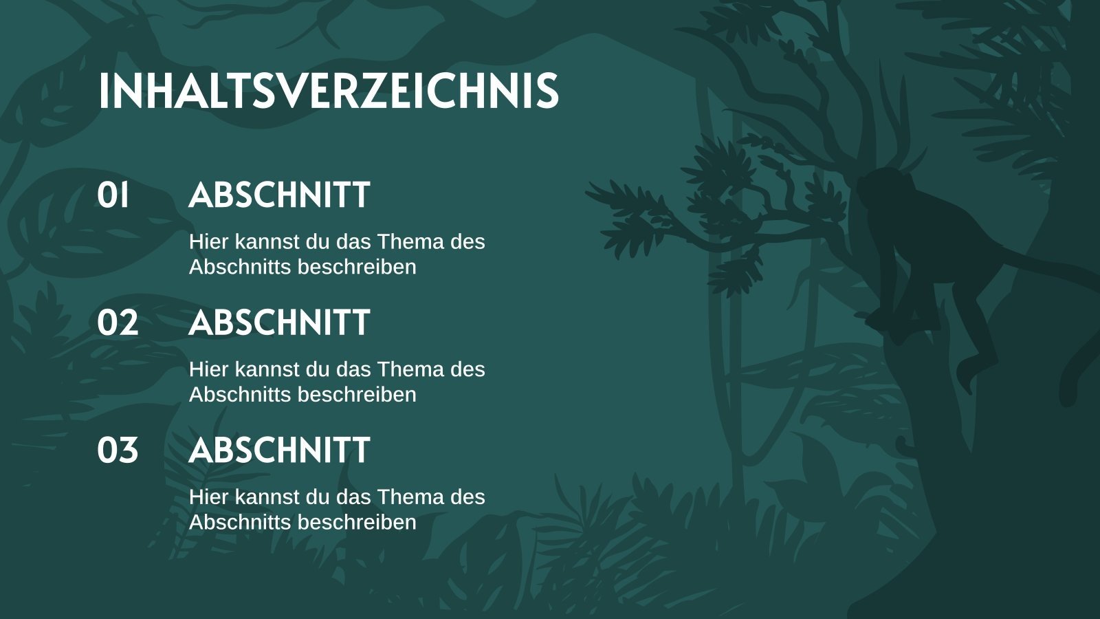 Tropical Rainforest Theme Presentation