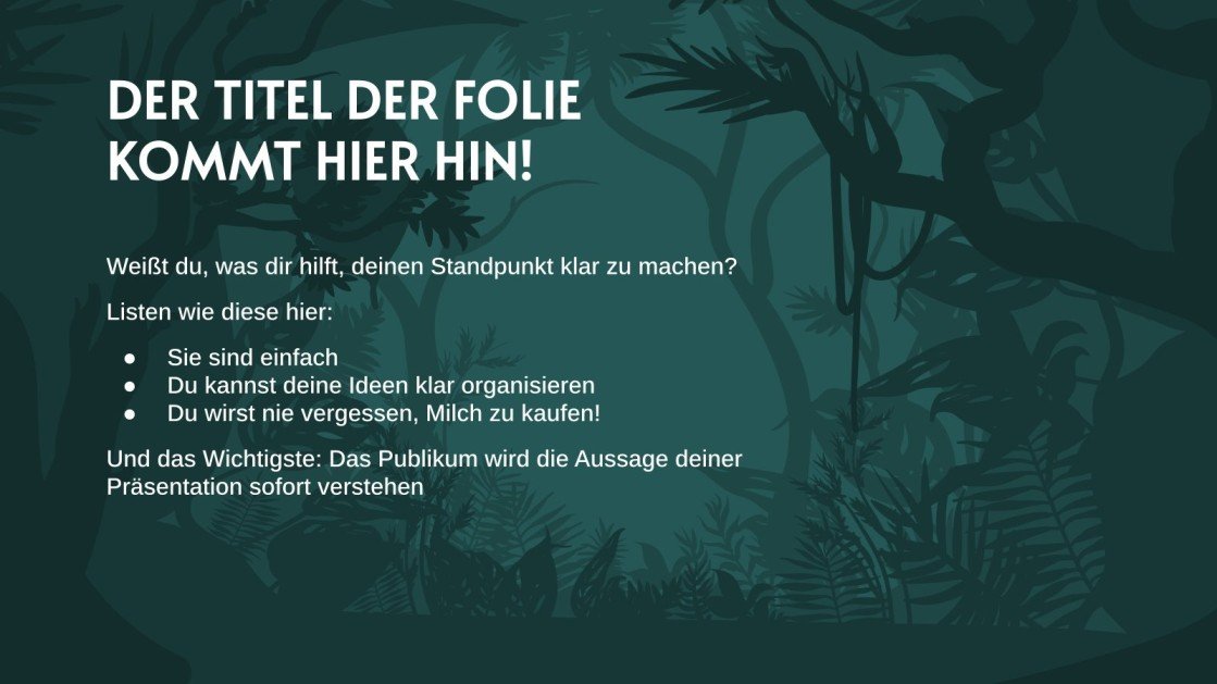 Tropical Rainforest Theme Presentation