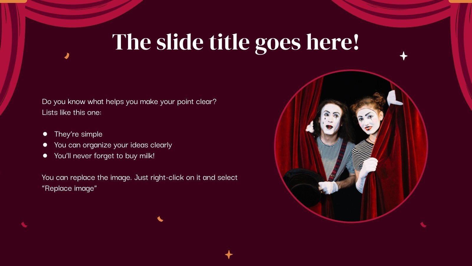 Theater Stage Minitheme Presentation