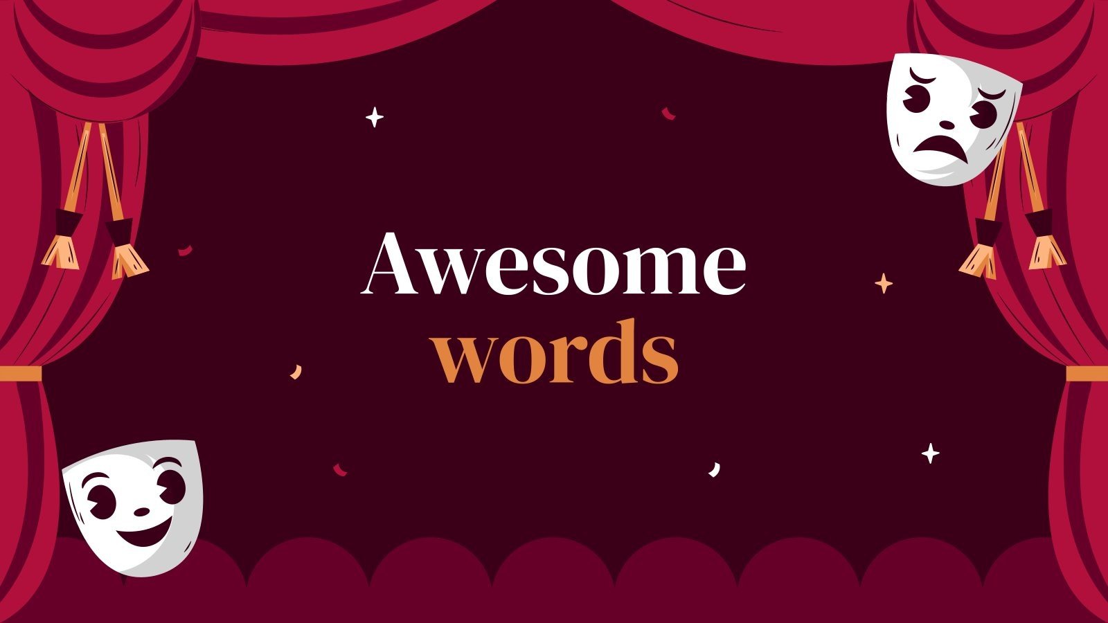 Theater Stage Minitheme Presentation