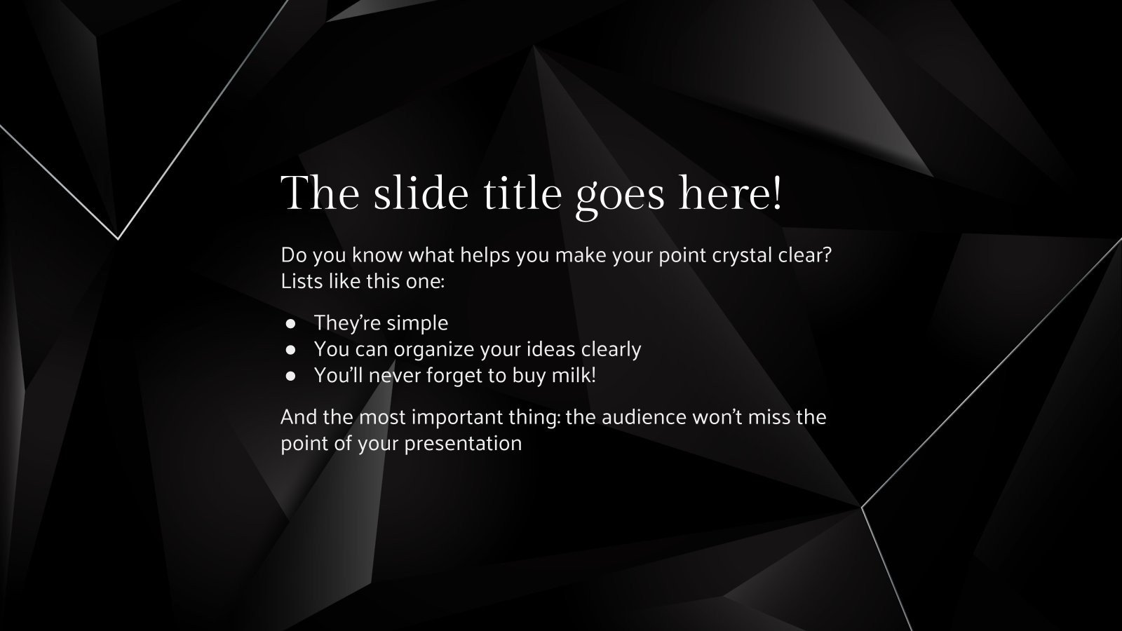 Sleek Dark and Metallic Theme Presentation