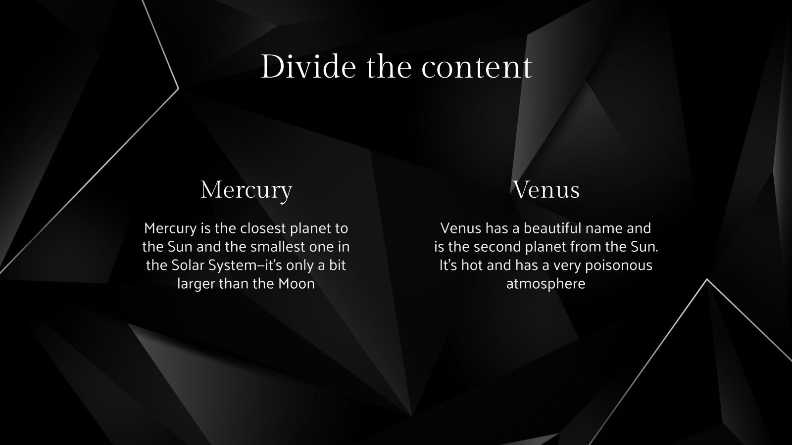 Sleek Dark and Metallic Theme Presentation