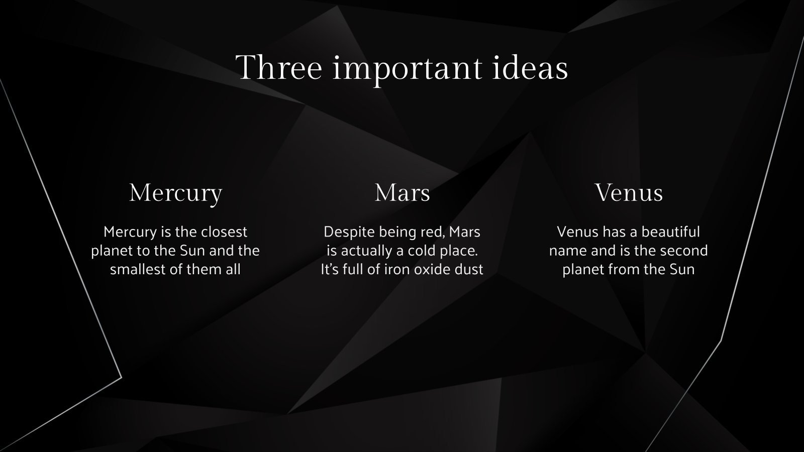 Sleek Dark and Metallic Theme Presentation