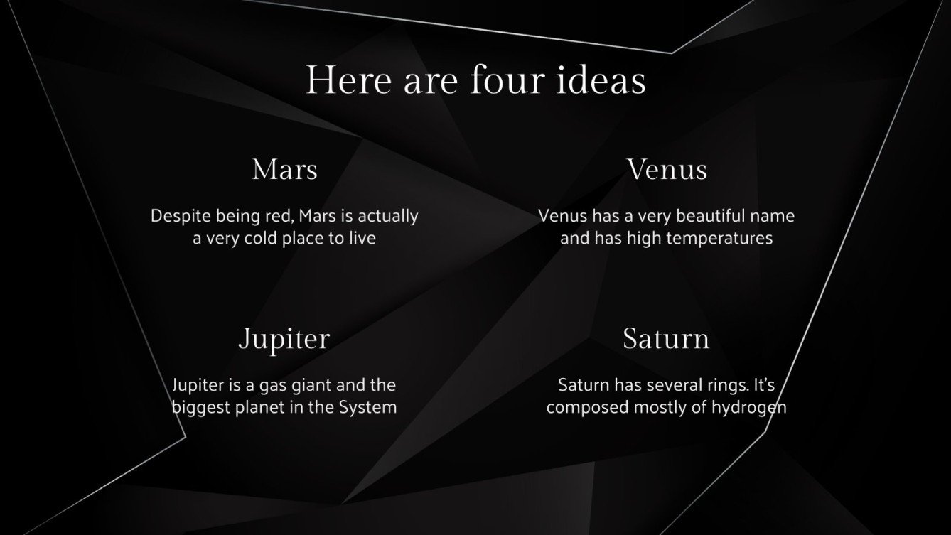 Sleek Dark and Metallic Theme Presentation