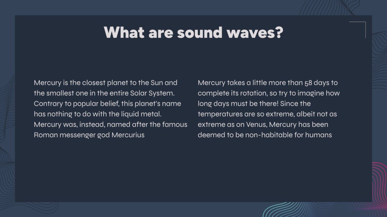 Science Subject for High School: Sound Waves Presentation