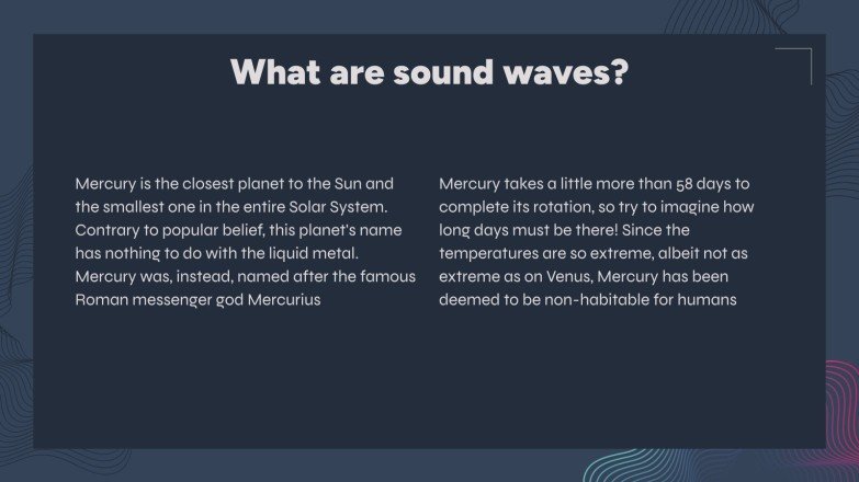 Science Subject for High School: Sound Waves Presentation