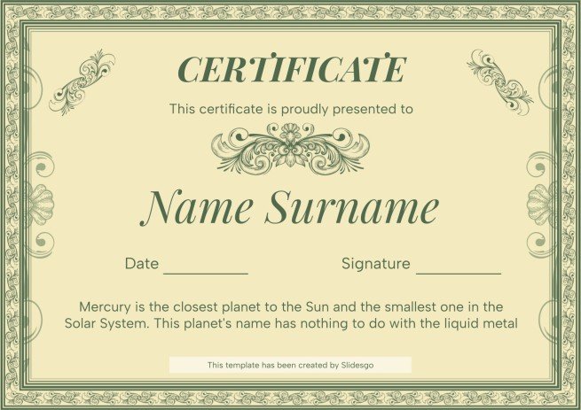 Fancy Academy Vintage Engraving Patterns Certificates