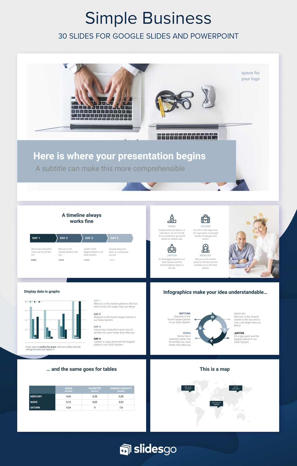 Simple Business Google Slides and PowerPoint Template