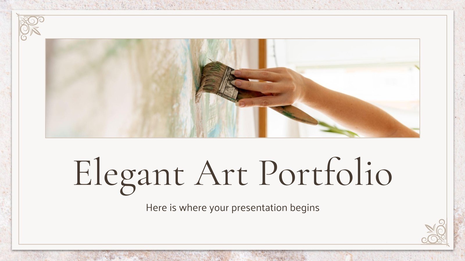 Elegant Art Portfolio Presentation