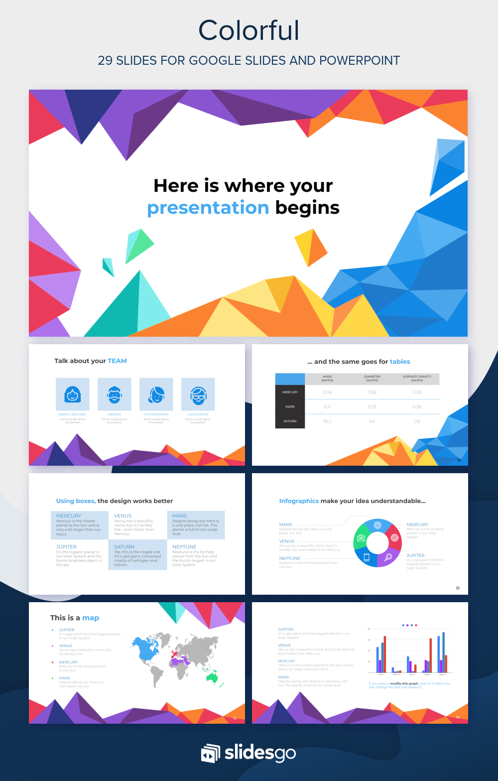 Colorful Google Slides and PowerPoint Template